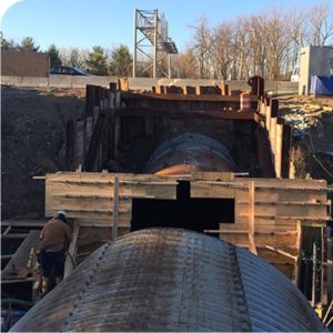 I-465 Large CMP Arch Pipe Culvert Rehabilitation - InfraSteel®